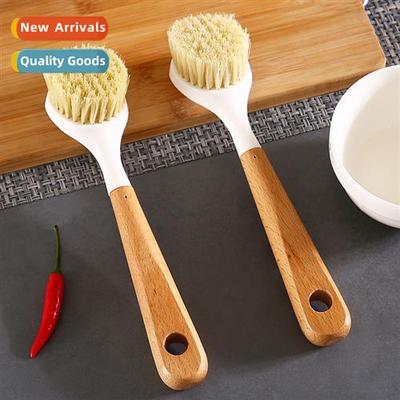 Sisal Wooden Hle Pot Wash Brush Multifunctial Lg Hle Kchen C