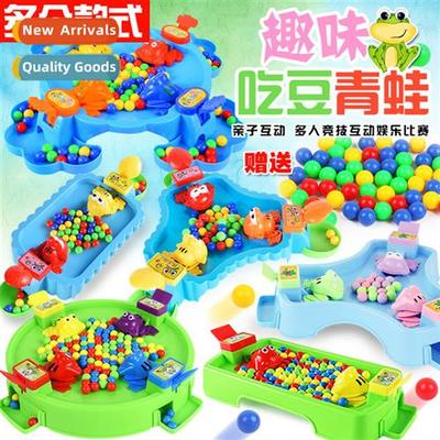 Frog eating beads bean swallowing beads ltle frog eating bea