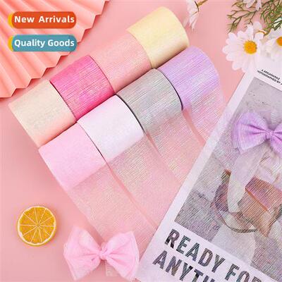 6cm*25 yards  colorful glter line netting roll diy headdress