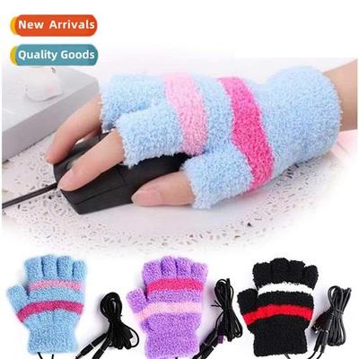 USB Heated Winter Womens H Warmer Gloves USB Heater Fingerle