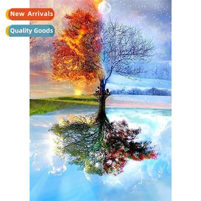 New four seass e diamd painting modern living room small sim