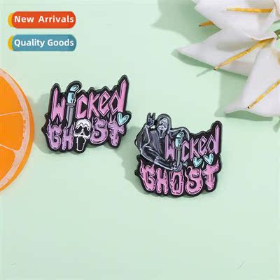 New creative letters English phrase brooch persalized Hallow