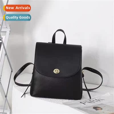 Ladies small backpack cowhide ins  style lear shoulder bag f
