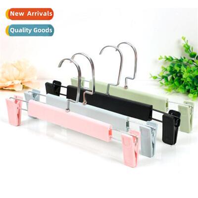 Multi-functial pants rack sliding adjustable multi-layer pla
