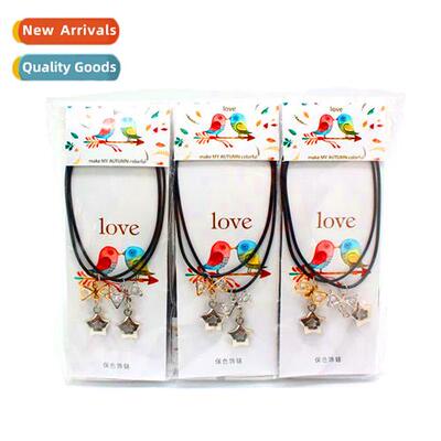 Fashi Black Lear Rope Necklace Creative Styling Popular Shop