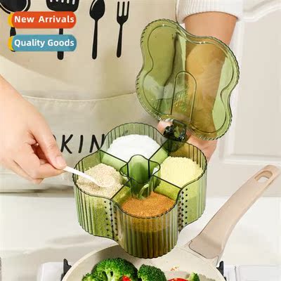 Seasing box set  four compartments all-in-e kchen supplies M