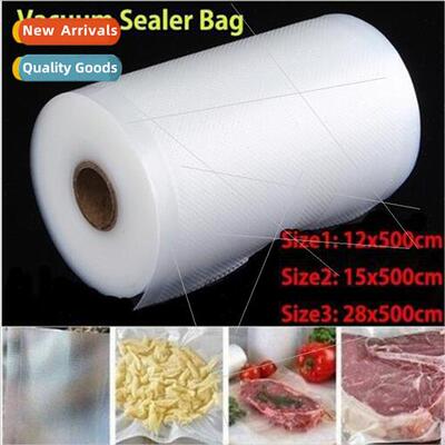 Transparent roll bag embossed vacuum bag food packaging bag