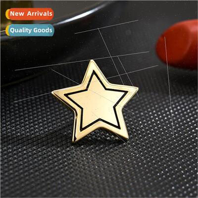 INS mple Pentagram Prickly Horse Pins Anti-Walking Pins Coat