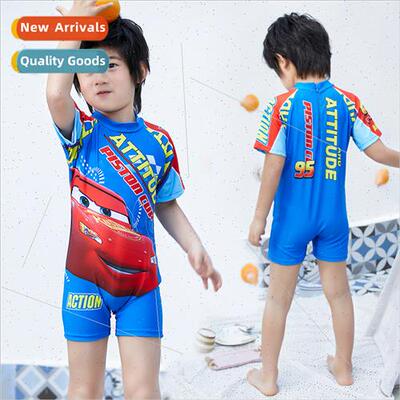 New childrens swimsu boys digal cartoon casual sports handso