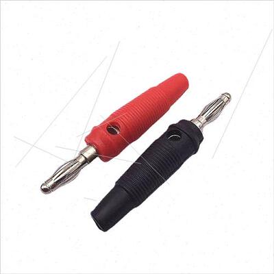 Red black solder-free high-current high-voltage banana conne