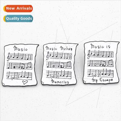Japan Korea new brooches cartoon music piano  sheet music al