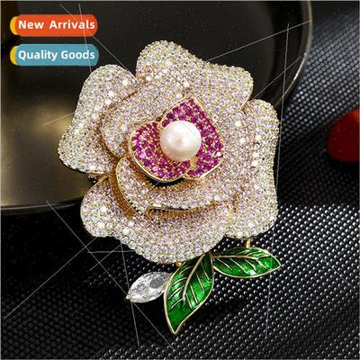 New elegant delicate elegant high-grade full zirconium rose