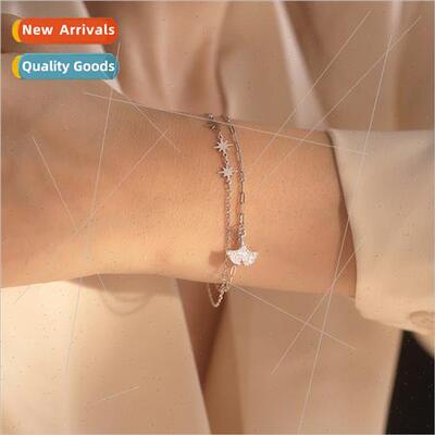Diamond silver apricot bracelet starburst elements sweet oct
