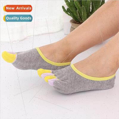 Cotton Five Finger Socks Women Invisible Boat Socks Yoga lic