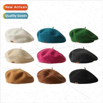 Hundreds Korea  tide ins beret female Englretro fall winter