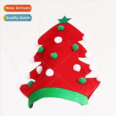 Christmas e modeling fur ball Christmas hat suede three-dime