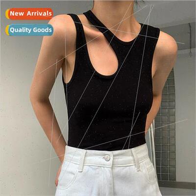 Set Hipster High Set 2023 Summer Round Neck de Irregular Hol