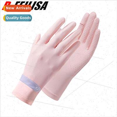 Summer sunscreen gloves female anti-ultraviolet thin ice sil