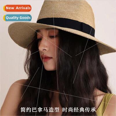 Where there is a wind 涓?Xu Hongdou Panama straw hat female