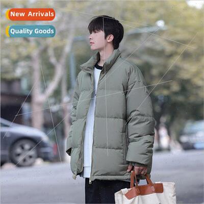 2023 winter boys nd solid color warm teenagers stand-up coll