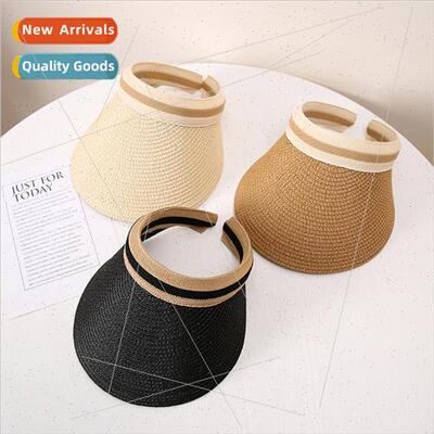 2022 summer new hollow top sunscreen sun hat outdoor outing