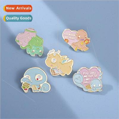 Cute cartoon animal brooch new Q  turtle small dinosaur shap