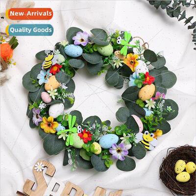 New Eucalyptus Easter Eggs mulation Flower Wreath Spring Eas