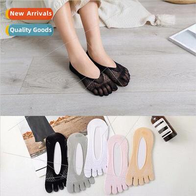 2023 Summer New Velvet Women Five Finger Boat Socks Breathab