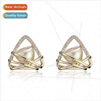 popular full diamond earrings Hundreds light luxury nightclu
