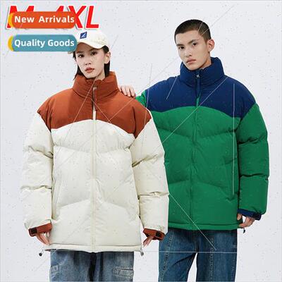 men cotton clothes splicing color collision nd cotton clothi