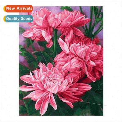 Diamond painting handmade full embroidery cross stch flowers