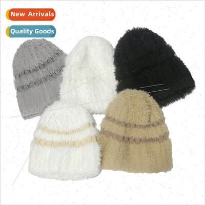 Knted hat female winter Korea  show face small hundred ride
