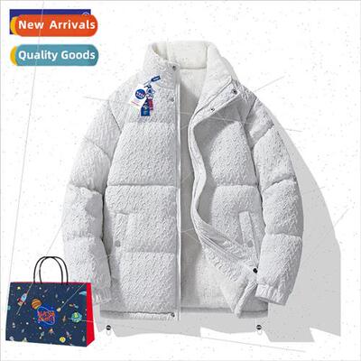 HK loose cotton jacket men 2023 fall winter tide cardigan th