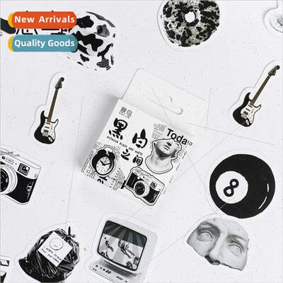 Between black whe boxed stickers vintage ins handbook DIY de