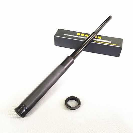 新标机械甩棍21寸26轻机重机型车载保安器材防身三节棍伸缩武术棒