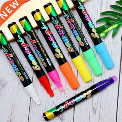 8 8 Colors Highlighter Fluorescent Liquid Chalk Marker Neon