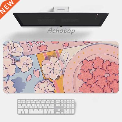 Large Anime Pink Mousepad Gamer Cute Kawaii XXL Gaming Mouse