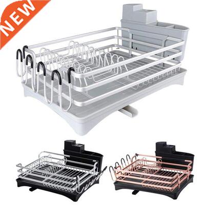 Dish Drying Rack, Compact Rustproof Dish Rack And Drainboard
