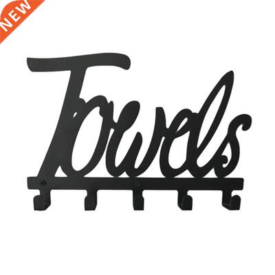 Towel Holder Hooks Creative Bathroom Towel Rack for Wall Mou