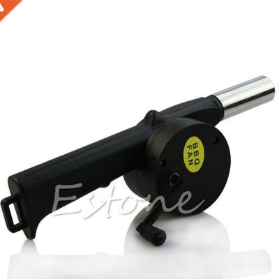 2021 New BBQ Fan Air Blower Hand Crank Powered Barbecue Fire