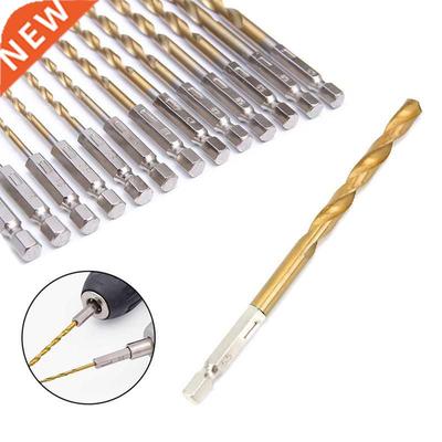 1.5-6.5mm Hexagonal Handle Titanium Plated Twist Drill Bits