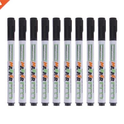 ALLOYSEED 10Pcs Quick-Drying Erasable Whiteboard Pen White B