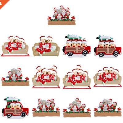 Christmas Pendant Charm Resin Hanging Decorative Santa Cats