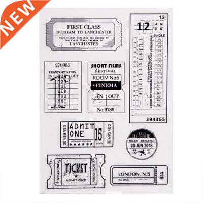Label Silicone Clear Seal Stamp  Scrapbooking Embossing P