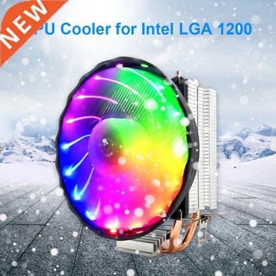 Cooling Fan Heatsink Pipes CPU Cooler RGB 120mm PWM 3/4Pin P