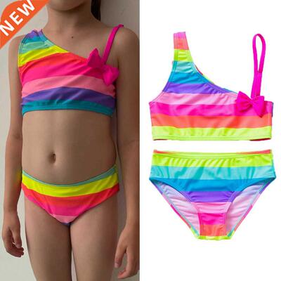 Girls Swimsuit Ruffle Bandeau Design 2022 Kids Girl Tassel T