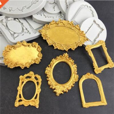 Retro Frame Silicone Mold Baking Pan Cake Decorating Tools F