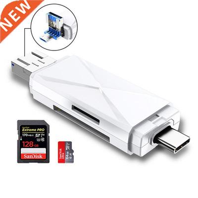 3 IN 1 USB 3.0 Type C Card Reader SDHC SD TF icroSD Card Re