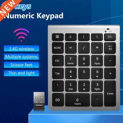 Small-size 2.4GHz Wireless Numeric Keypad Numpad 28Keys Digi