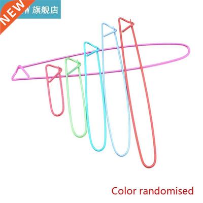 6PCS/Set Random Color Aluminum Knitting Needles Clip Craft S